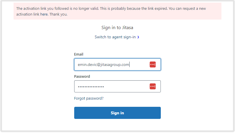 Invitation Expired – Jitasa